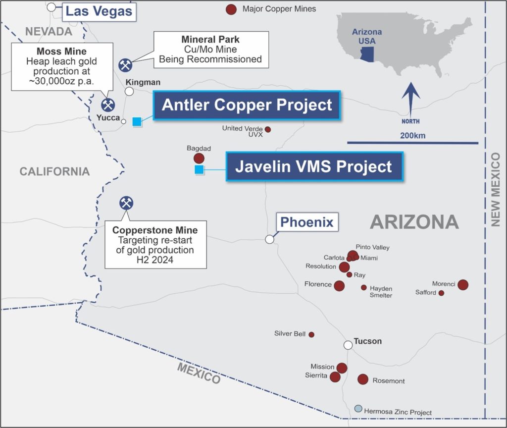 Antler Copper Project, Arizona, USA – New World Resources Limited